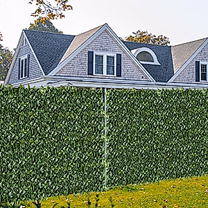 FLORALEAF Artificial Ivy Privacy Fence Screen 3'x8' Artificial Hedge Leaf and Faux Ivy Vine Leaf Fence Wall Decoration for Outdoor Garden, Yard Decore