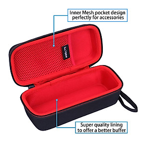 LTGEM EVA Hard Case Compatible with JBL FLIP 6 FLIP 5 Waterproof Portable Speaker - Travel Protective Carrying Storage Bag （Red ）