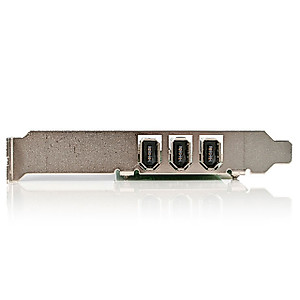 StarTech.com 4 port PCI 1394a FireWire Adapter Card - 3 External 1 Internal FireWire PCI Card (PCI1394MP)