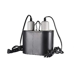 Dual Reptile Light Fixture Terrarium Heat Lamps Deep Lamp Dome Reptiles Lighting Heating Lamp Combo Holder for Iguana,Tortoise,Hamster,Snake,Habitat Independent Control without Bulbs 150w black