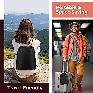 Swool Airplane Footrest: Elevate Your Travel with Compact & Portable Hammock Leg Comfort - Thickened Memory Foam for Support & Relaxation - Ideal for Flying, Office, and Bus Travel!