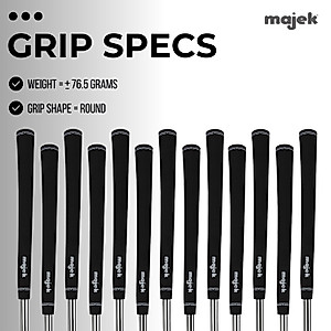13 Men's Majek Jumbo Size Tour Pro Velvet Golf Grips