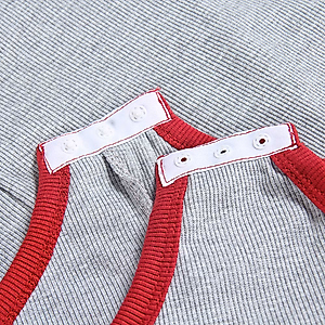 Roselux Women's Sexy Deep V Neck Shorts Long Sleeve Knitted One Piece Bodysuit Sexy Pajama Onesie Bodycon Rompers Overall (Large, Short Sleeve-Gray&Wine2)