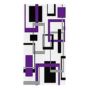 Kitchen Towels Black Purple Geometry Abstract Art Kitchen Dish Cloths Ultra Soft Absorbent Quick Drying Dish Towels Kitchen Hand Towels Tea Towels with Hanging Loop,1 Pack