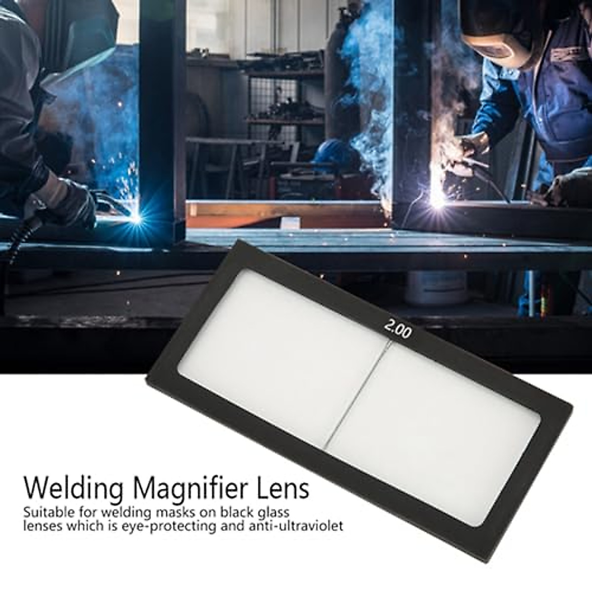 Welding Magnifying Lens Eye-Protecting Welder Accessories 1.0/1.5/2.0/2.5/3.0 Diopter Cheater Lens for Welding Helmet(2.0)