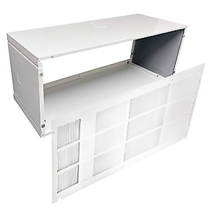 Cooper&Hunter Folded Metal PTAC Wall Sleeve And Exterior Grille for Packaged Terminal Air Conditioner, Coated, Insulated, Including Condensate Drain Kit