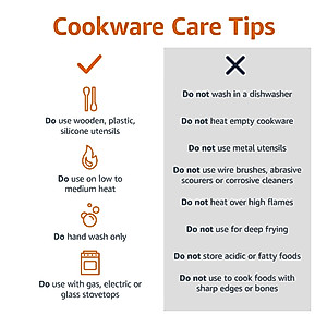 Amazon Basics Non-Stick Cookware Set, Pots and Pans - 8-Piece Set