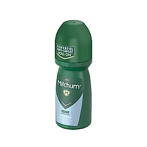 Mitchum Roll-On Antiperspirant and Deodorant for Men, Unscented, 3.4 Fluid Ounce?(Pack of 3)