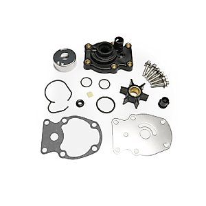 Johnson Evinrude OMC Water Pump Kit With Housing Replacement （1980-UP）20 25 30 35HP Sierra 18-3382 393630 0393630 Outboard Motor Parts