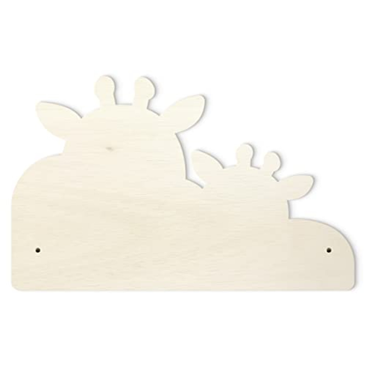 Bilderwelten Children's coat rack - Giraffe With Baby Giraffe, Dimension HxW: 9.84x15.74 in.