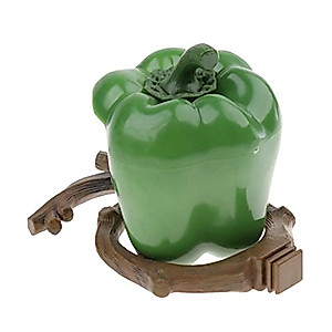 homozy 2 x Pumpkin and Pepper Shape Food & Water Bird Cup, Plastic Feeding Dish Feeder for Parrot Macaw African Greys Budgies Parakeet Cockatiels