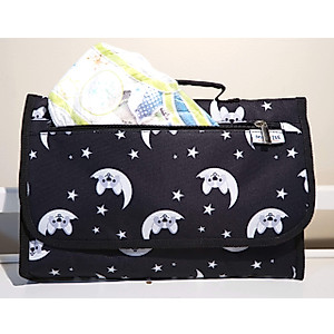 Mista Zee Baby Changing Pad with Diaper & Wipe Pockets - Car Diaper Changing Pad - Waterproof Easy to Clean & Foldable - Unisex Portable Changing Pad for Infant Girls & Boys