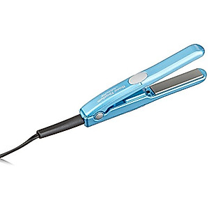 BaBylissPRO Nano Titanium Mini Straightening Iron Blue 0.5 Inch