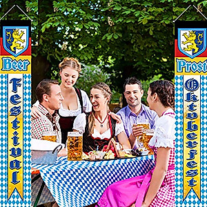 Oktoberfest Decorations German Bavarian Flag Oktoberfest Banner for Germany Party Supplies Home Decor Indoor and Outdoor