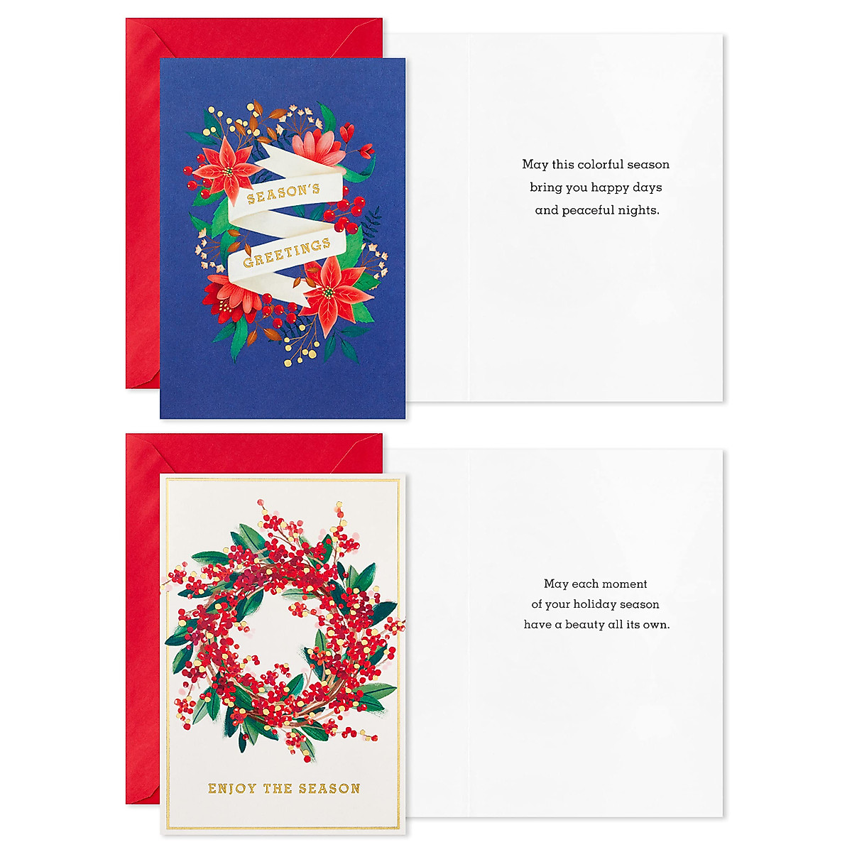 Hallmark Boxed Christmas Cards Assortment, Cozy Christmas (6 Designs, 36 Cards with Envelopes)