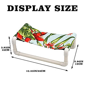 Dnoifne Reptile Hammock Swing Hanging Bed, Lizard Hideout, Reptile Bed for Bearded Dragon Leopard Gecko Lizard (Safflower)