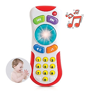 Baby Remote Control Toy for 3 Months & Up - Light Up Toy Remote with Fun Sounds & Music - Perfect Baby Gift