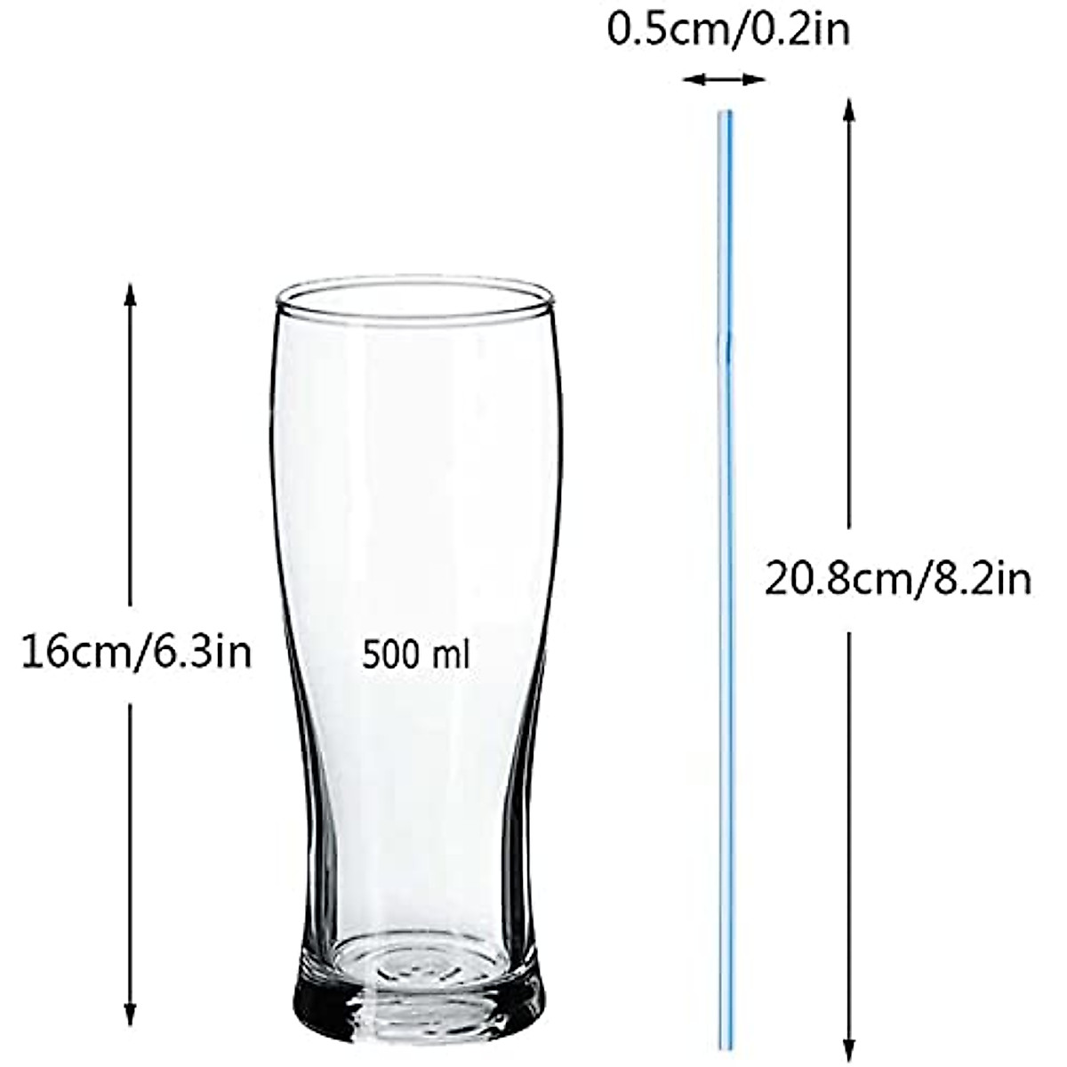 600pcs Plastic Drinking straws, Flexible straws, 8" Long, Stripes Multiple Colors Straws,suitable for various drinks, juice, milk, tea, cocktails, parties, daily use (600pcs)