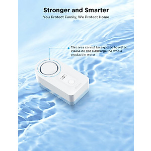 Govee WiFi Water Sensor 2 Pack, 100dB Adjustable Alarm and App Notifications, Leak and Drip Alerts by Email, Detector for Home, Bedrooms, Basement, Kitchen, Bathroom, Laundry(Not Support 5G WiFi)