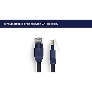 Amazon eero CAT6a Ethernet cable - Supports 10 gigabit+ speeds, 5 foot, 5-pack, Midnight Blue