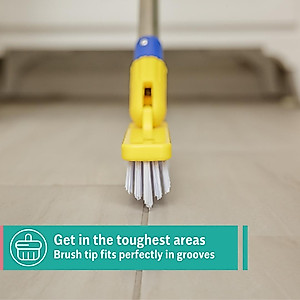 CHOMP! Grout Cleaner and Brightener, Includes Easy Scrubber Grout Cleaner Brush, Refreshes Grout and Removes Stains on Tile Floors and Walls in Showers, Bathrooms, Kitchens (1 Bottle x 32 Fl Oz)