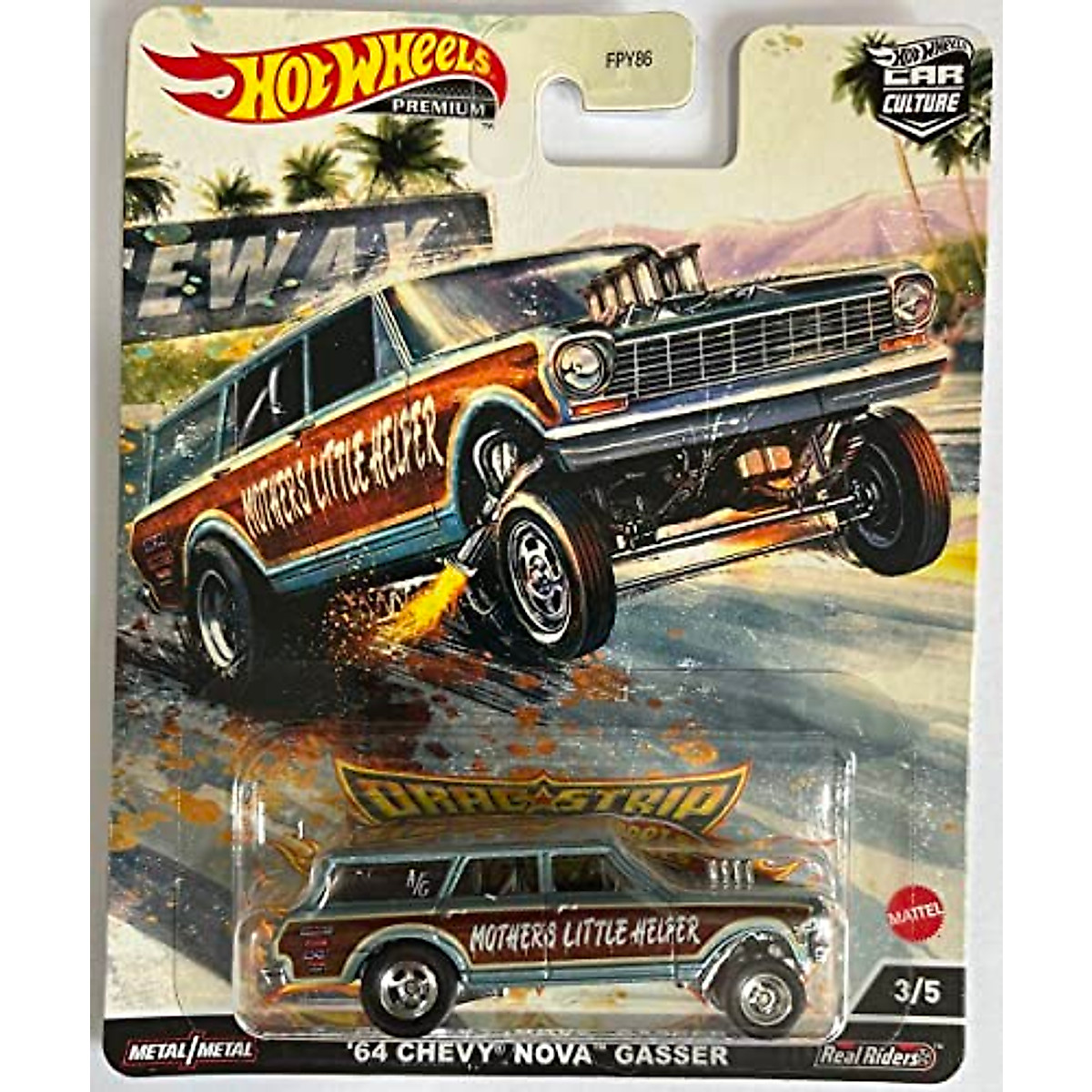 Hot Wheels Car Culture 2022 Dragstrip Demons Complete Set of 5 Diecast Vehicles from FPY86-957R Release