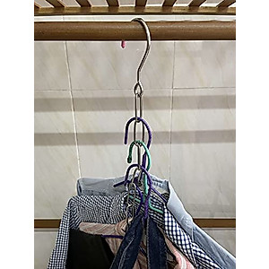 HAIZLUOP Metal Clothes Hanger - T Shirt Hangers - Closet Hangers Space Saver - 3 Pack - Silver