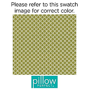 Pillow Perfect Outdoor/Indoor Hockley Pear Throw Pillows, 16.5" x 16.5", Green, 2 Count