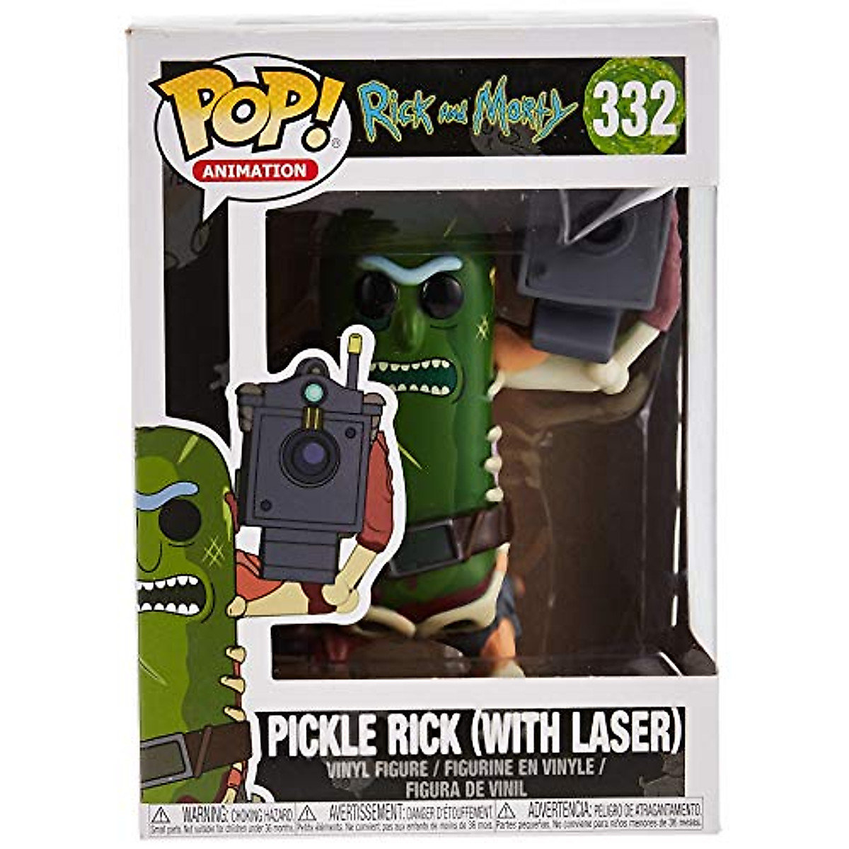 Funko Pop! Animation: Rick & Morty - Pickle Rick with Laser Collectible Figure