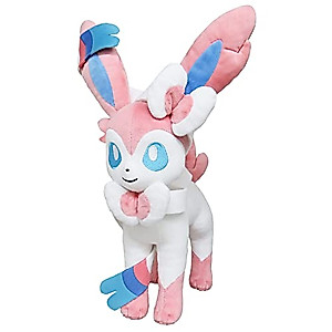 Pokemon SAN-EI PP224 All Star Collection, Nymphia (M) Plush Toy, Height 13.4 inches (34 cm)
