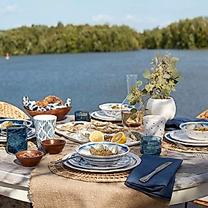 Lenox Blue Bay Melamine Handled Platter, 1.50 LB, 0