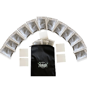 Green Piece® Pack of All Natural Baby Diaper Pail Deodorizer Activated Charcoal Air Purifier (15 Pack of Carbon Filters)