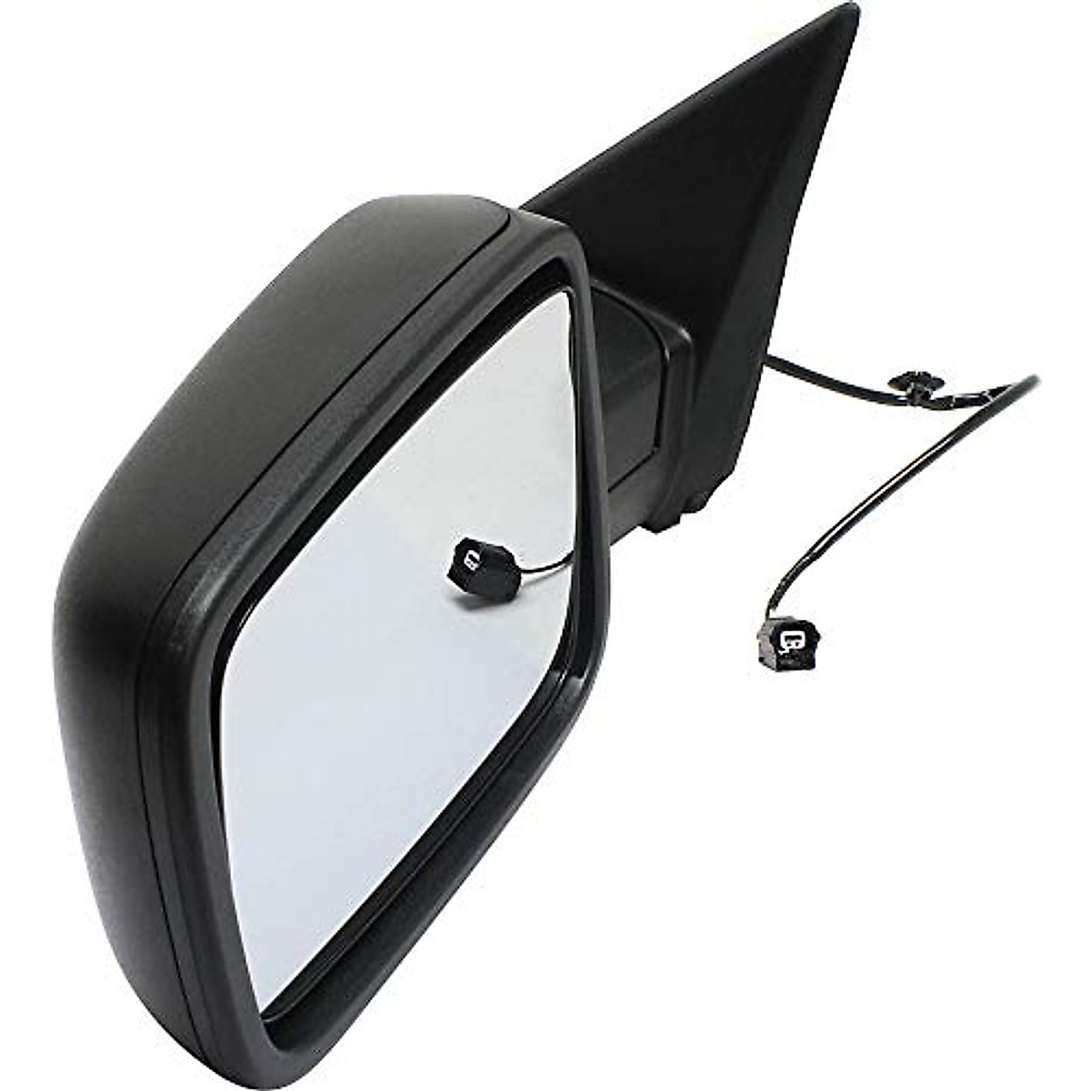 Kool Vue Driver Side Non-Electric Mirror for Ram 1500 2013-2018 Manual Fold Without Signal Light, Blind Spot Light, Memory & Puddle Lamp Textured w/o Towing Package
