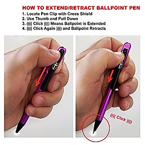 G.T. Luscombe Company, Inc. 10 Piece Inductive Bible Study Pen/Pencil Set | No Smearing or Fading | Cross Imprint | No Bleed Pigmented Ink Black, Blue, Red, Yellow, Green, Pink, Orange, Violet