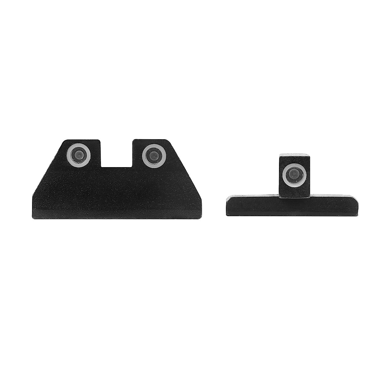 Mepro Tru-Dot tritium Night Sights Compatible with H&K USP Full Size Tactical Expert Model Yellow Orange dots Glow on Sight self Illuminated Meprolight Fixed Metal Sights