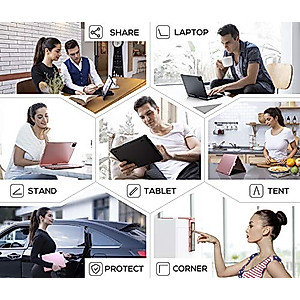 YEKBEE Case with Keyboard for iPad 9th Generation (10.2", 2021) | 360° | 7 Modes | Backlit | 12 Colors | Thin, Light & Protective for iPad 9, 8th & 7th Gen, Air 3, Pro 10.5 with Pencil Holder