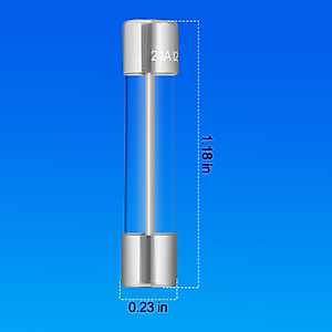 2 Pcs 5304509451 Microwave Fuses 20a 125v for Frigidaire Microwaves,Applicable for GE WB27X11138 WB27X10388 PS5136235 00469295 30469294 50462164 PS5136235 AP5648907 Microwaves Oven Fuse 6x30mm