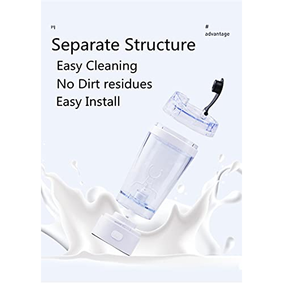 xinghaikuajing Protein Powder Automatic Blender Powder Electric Shaker Cup USB Recharging Mixer 16OZ PurpleUSBchargingmodel-colorfullights