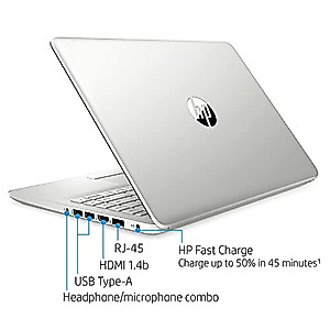 HP Pavilion 14 Laptop, HD Display, AMD Ryzen 3 3250U (Beats i7-7560U), 16GB RAM, 256GB SSD, AMD Radeon Vega 3 Graphics, Webcam, Wi-Fi, HDMI, Bluetooth, Windows 10 Home, Natural Silver (Latest Model)
