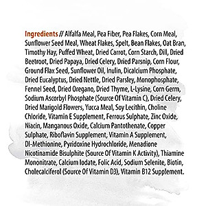 Witte Molen Pure Guinea Pig Food Mixture Papaya & Peas Dry, Mixture of hay, Fruits and Vegetables enriched with Vitamin C Promotes Digestion (Abyssinian, American, Coronet, Peruvian)