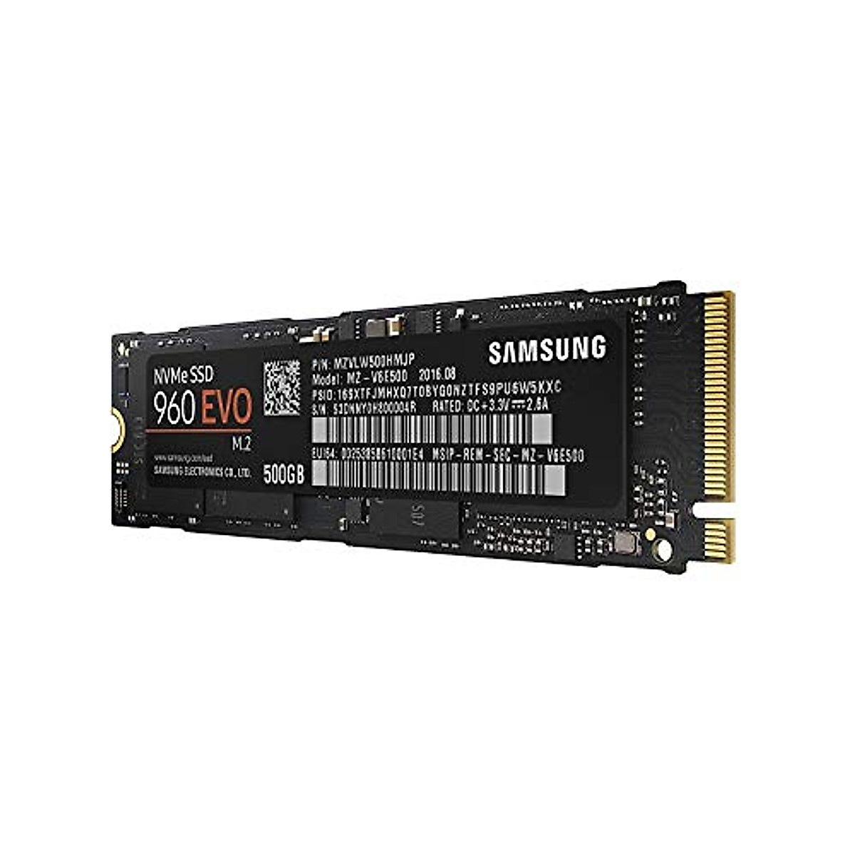Samsung 960 EVO 500GB Solid State Drive (MZ-V6E500BW) m.2 NVMe,Hybrid Drive