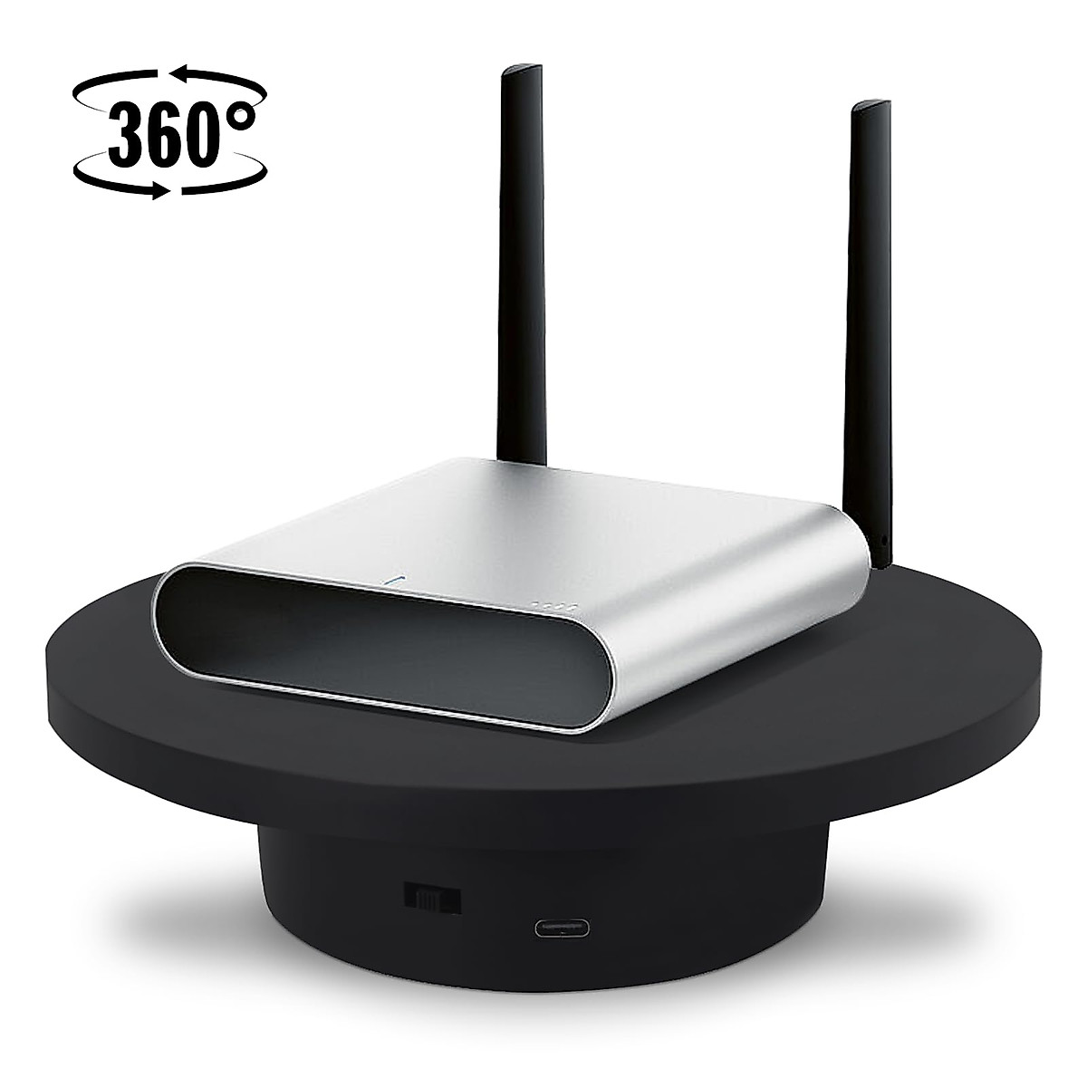 ComXim Electric Turntable for Painting (18cm Black)