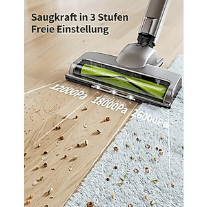 kalado Cordless Vacuum Cleaner, 26Kpa Powerful Stick Vacuum Cleaner, Portable Vacuum Cleaner with LED Display, Rechargeable Vacuum, Self-Standing, Brushless Motor, 6-in-1 Multifunctional Cleaner