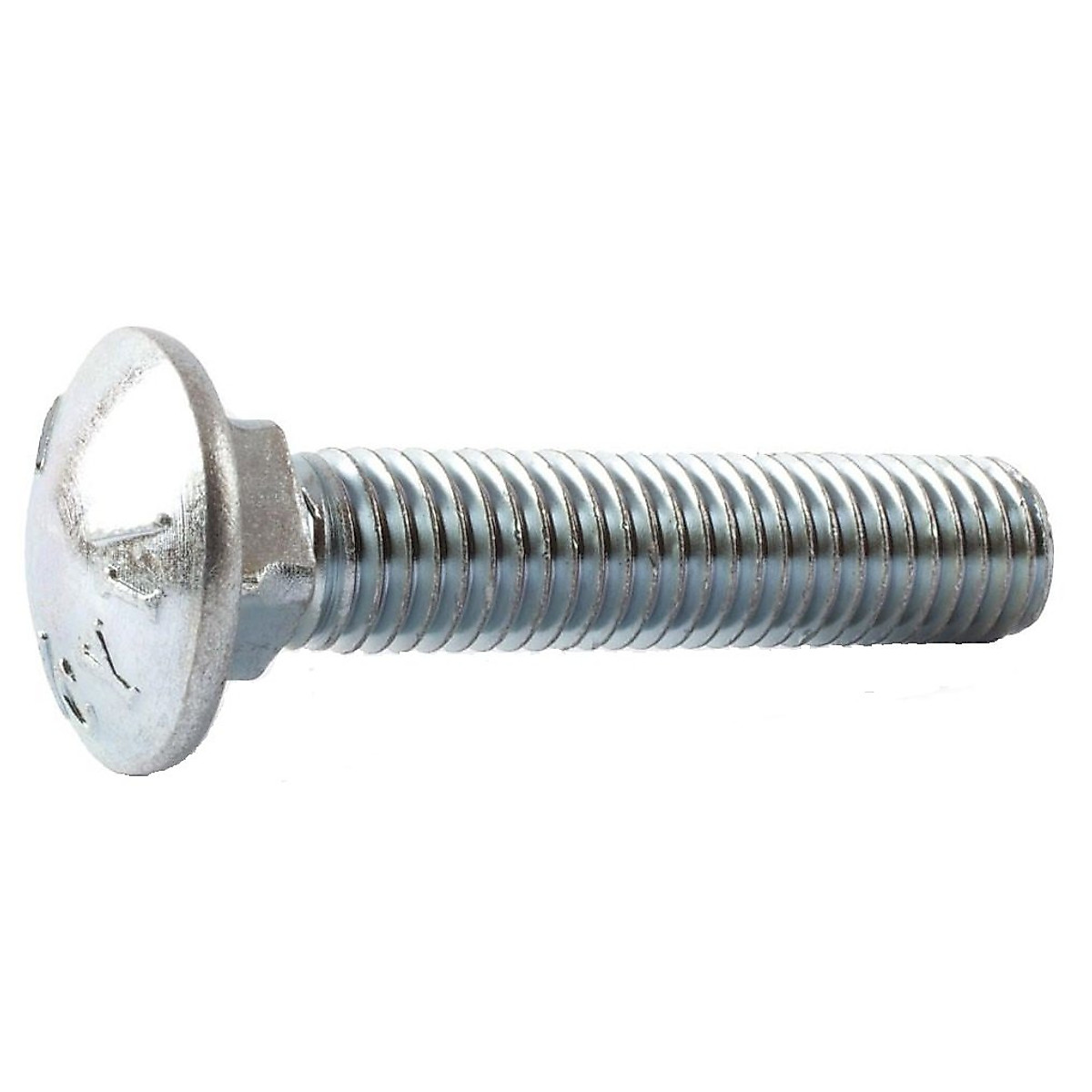 Small Parts FSC516250CBZ Round Zinc Plated Square-Neck Carriage Bolt, Steel, Hex, 5/16"-18" Thread Size, 2-1/2" Long (Pack of 100)