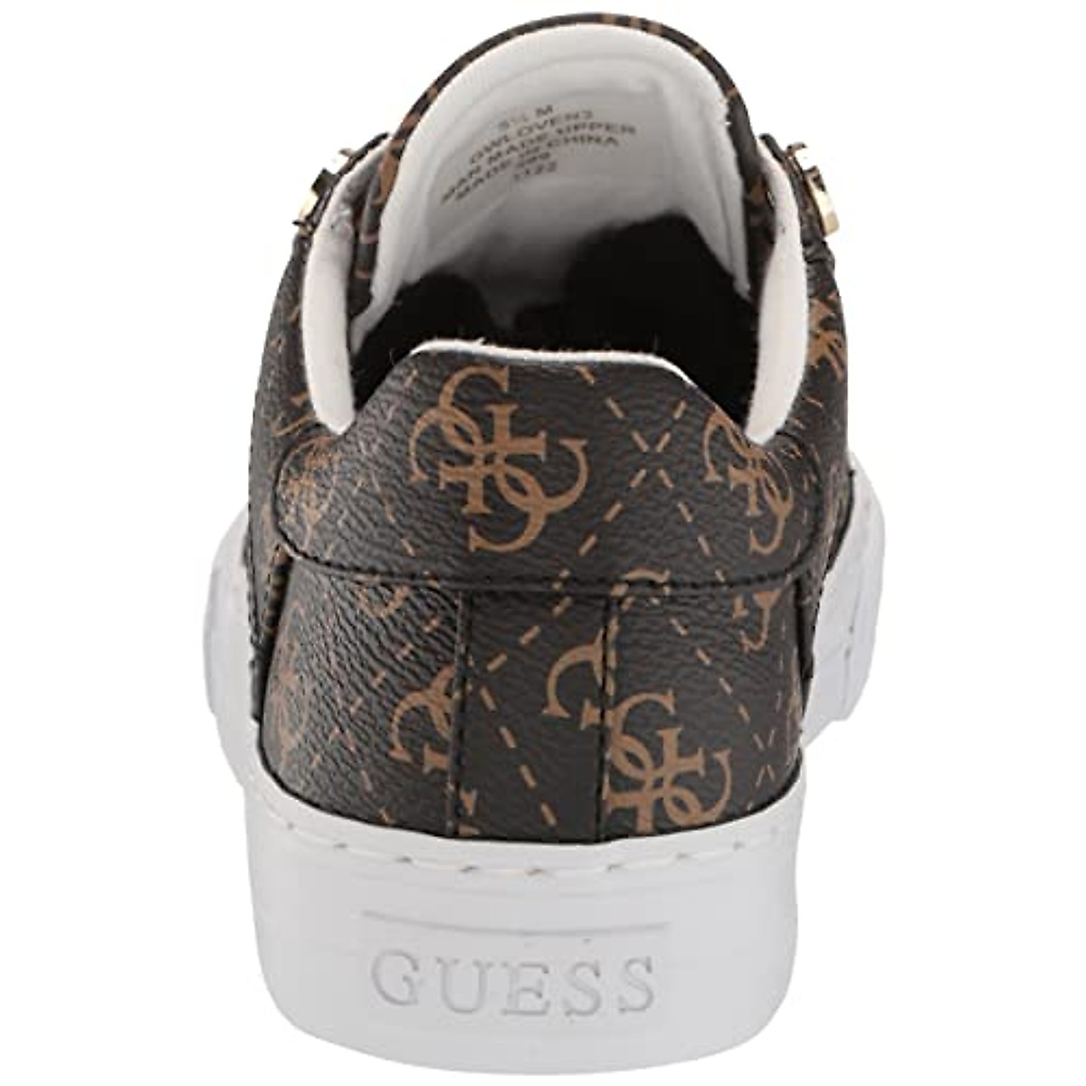 GUESS Womens Loven Sneaker, Brown Multi 908, 8.5 US