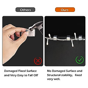 60PCS Metal Christmas Light Gutter Hooks Xmas Lights Hanging Clips Outdoor Seasonal Lighting Hooks Galvanized Holiday Light Clips Gutter Light Hangers Roof Hooks for Outdoor String Patio Lights