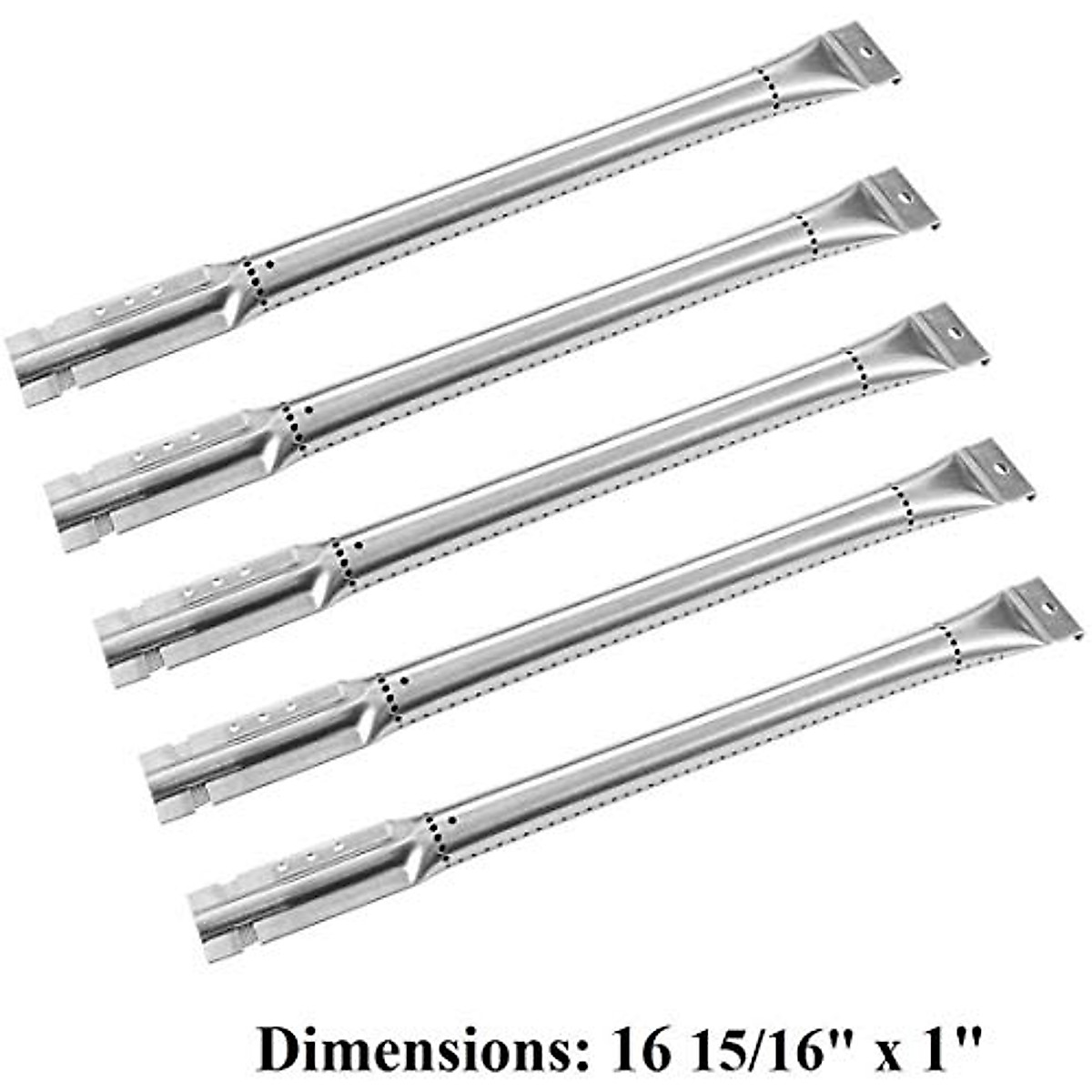 Hongso 5 Burners Pipe Tube and 5 Heat Plates Repair Kit Replacement Parts for Jenn Air Gas Grill 720-0709, 720-0709B, 720-0727, Kitchen Aid 720-0709C, 720-0954, 720-0954A, SBE6415-SPG4515