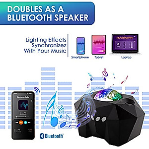 Aurora Lights Galaxy Projector, Star Projector Galaxy Light with Hi-Fi Bluetooth Speaker and Remote, Dimmable Northern Lights Aurora Projector, Enchanting Night Light for Kids and Adults