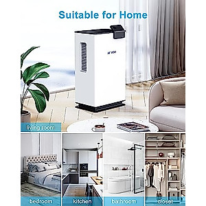 Dehumidifiers for Home Up to 7500 Cubic Feet, SEAVON Dehumidifier with Remote Controller, Auto-off, 2 Working Modes Quiet and Portable Dehumidifiers Perfect for Bedroom, Bathroom, Basement, RV