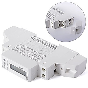 BAYM® 5(32) A 120V 60HZ Single Phase Din Rail KWH Watt Hour Din-Rail Energy Meter LCD KWH 32A